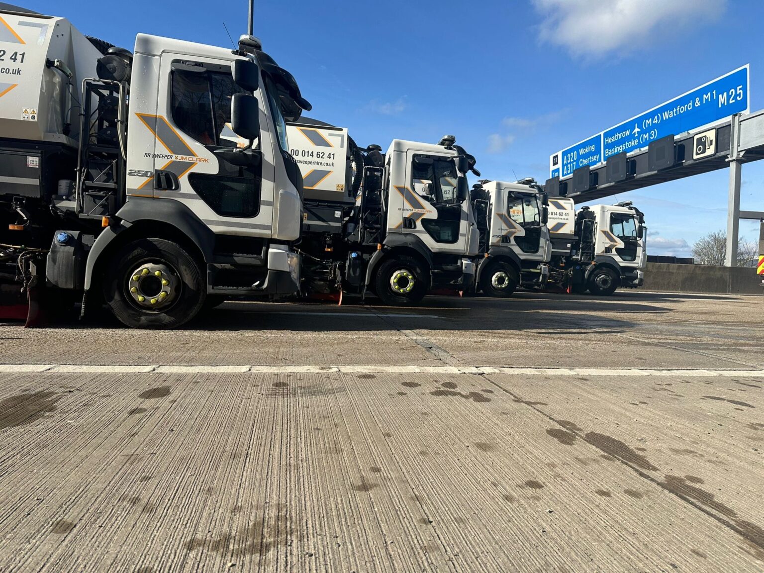 Road sweeper hire | Operated sweeper hire | JM Clark